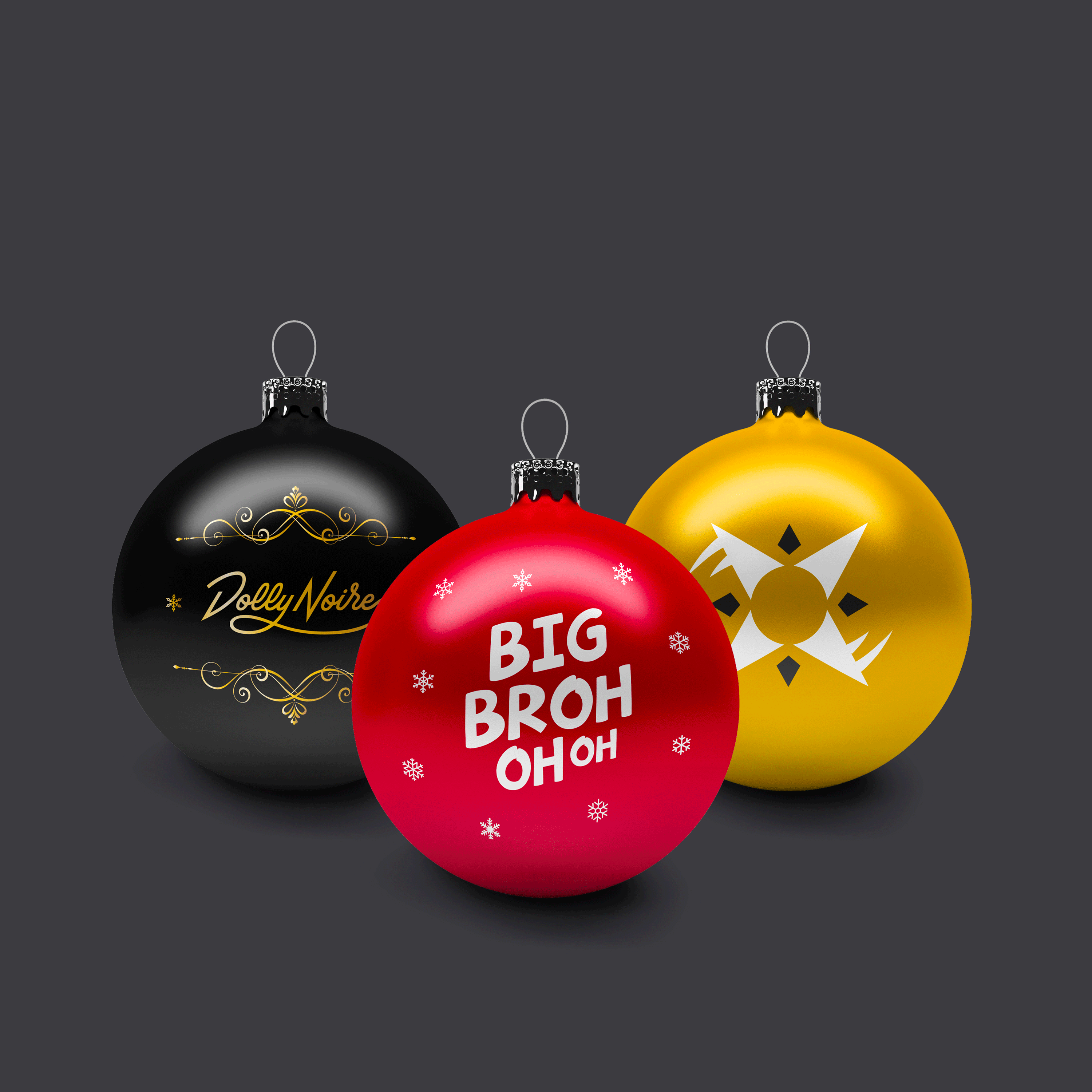 Dolly Noire Moonryde Big Broh Oh Oh Christmas Balls 4458